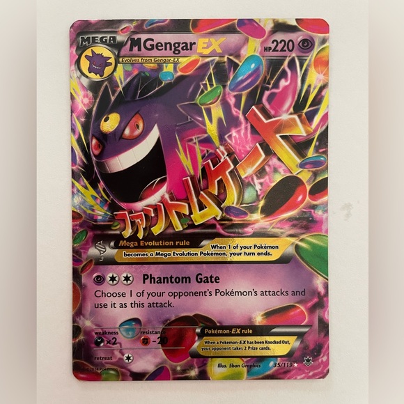 Pokemon | Toys | M Gengar Ex 35 Pokmon Phantom Forces | Poshmark